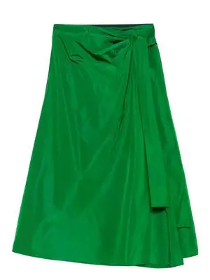 Aspesi Wrap-tie A-line Skirt - Green
