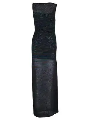 Missoni Sequinned Sleeveless Maxi Dress - Black