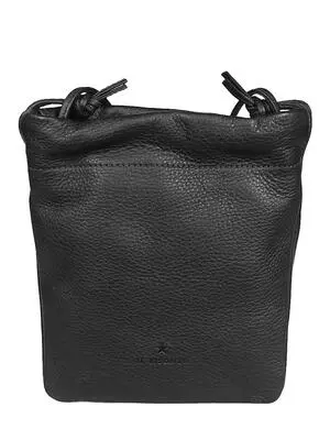 Il Bisonte Leather Bucket Bag - Black