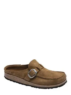 BIRKENSTOCK Buckley Suede Leather Clogs - Tea