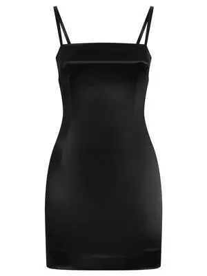 Dolce & Gabbana Stretch Satin Dress - Black