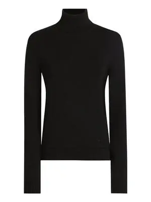 Dolce & Gabbana Wool Turtleneck Pullover - Black