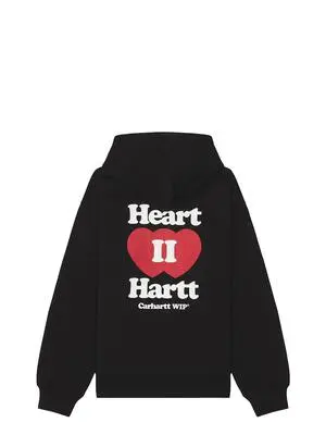 Carhartt Work In Progress Heart Ii Hartt Hoodie - Black