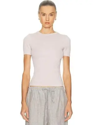 Enza Costa Supima Cotton Classic Tee - Parchment