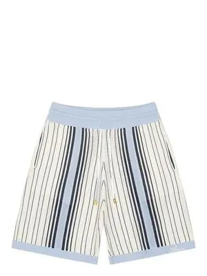 Amiri Script Stripe Short Ashley Blue