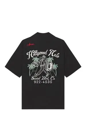 Amiri Hollywood Auto Bowling Shirt - Black