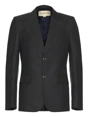 Valentino Garavani Twill Jacket - Grigio Anthracite