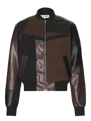 MAISON MARGIELA Sportsjacket - Brown  Black  & Burgundy