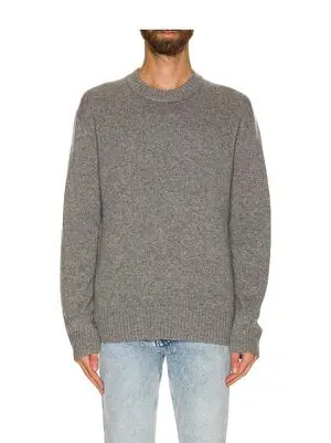FRAME Crew Neck Cashmere Sweater - Grey