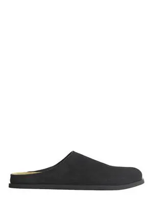 Everlane Suede Clog - Black Suede