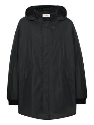 THE ROW Coated Cotton Jacket - Black