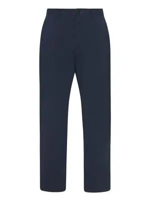 THE ROW Cotton Lerio Trousers - Navy