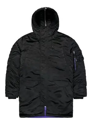 Alpha Industries Padded Hooded Coat - Black