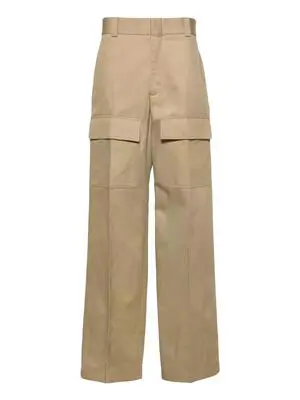 Gucci Wide-leg Cotton Cargo Trousers - Neutrals