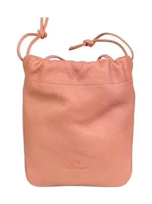 Il Bisonte Il Bisonte Drawstring Bucket Bag Pink