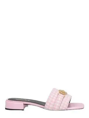 Versace Twill Slide Sandals - Pink