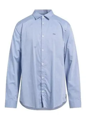 Armani Exchange Shirt Sky Size Cotton - Blue