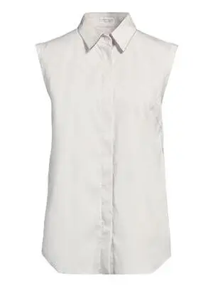 Brunello Cucinelli Studded Woven Shirt - Grey