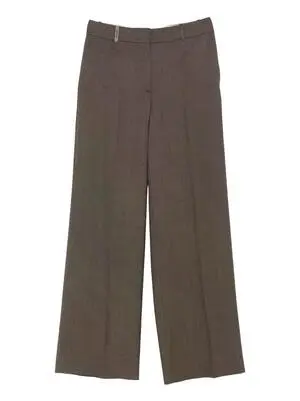 Peserico Wide-leg Trousers - Brown