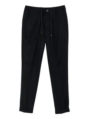 Herno Pleated Drawstring Trousers - Blue