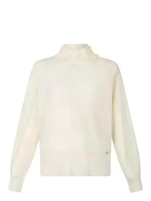 Liu Jo Pearl Embellished Sweater - Neutrals