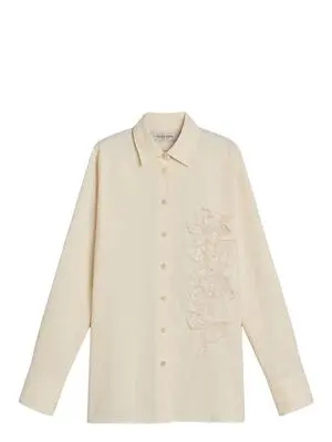 GOLDEN GOOSE Cotton Sequined Shirt - White