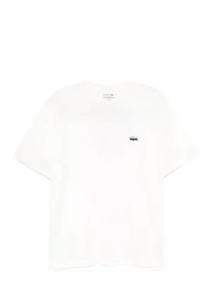 Lacoste Logo-appliqué Cotton T-shirt - White