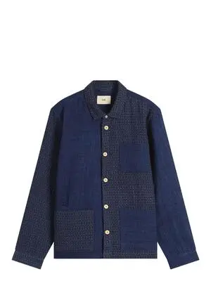 Folk Assembly Jacket - Indigo Waffle Patchwork