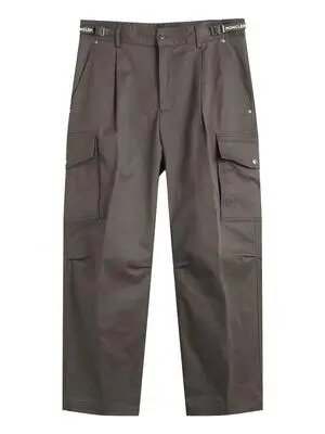 Moncler Cotton Gaberdine Cargo Trousers - Grey