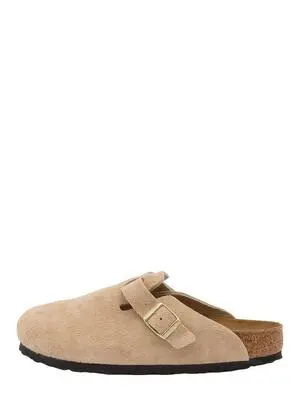 BIRKENSTOCK Boston Suede Clog - Sandcastle