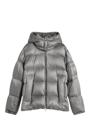 Moncler Couyere Jacket Recycled Micro Rip-stop Padded Coat - Grey
