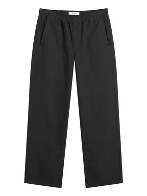 PALMES Lucien Herringbone Trousers - Black