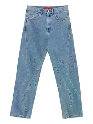 KUSIKOHC Panelled Jeans - Blue