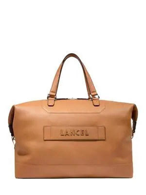 LANCEL Ninon Logo-patch Leather Holdall - Neutrals