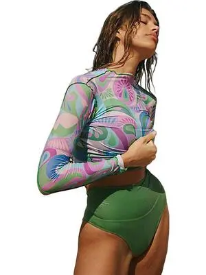 SELEZZA Sila Uv Protection Surf Rashguard - Liberty Sky