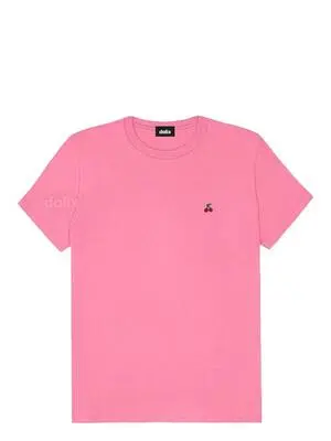DALIX Lil Cherry Jersey Tee - Charity Pink