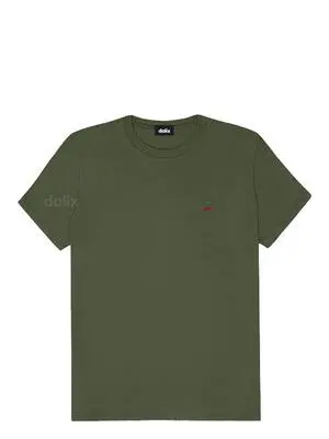 DALIX Lil Cherry Jersey Tee - Military Green