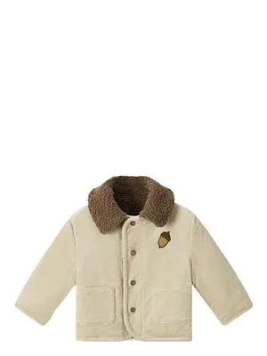 MILKBARN Corduroy Reversible Jacket - Beige Chipmunk