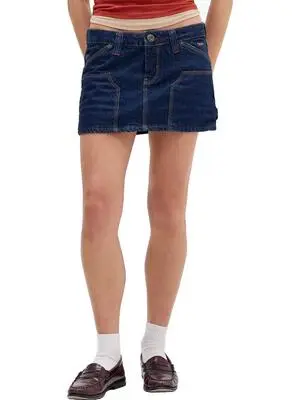 BDG URBAN OUTFITTERS Carpenter Denim Miniskirt - Rinse