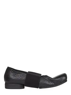 UMA WANG Ballet Flats With Elastic Band - Black