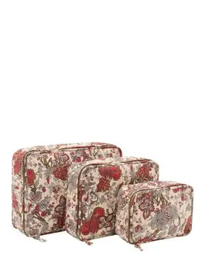 Ulla Johnson Floral Print Packing Cubes Set - Wintergarden