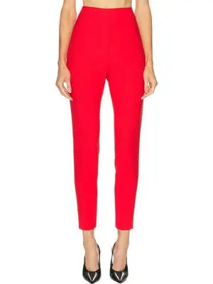 Carolina Herrera Slim Straight Trouser - Scarlet