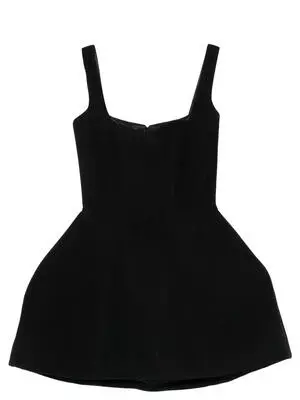 VESTIAIRE D'UN OISEAU LIBRE Square-neck Fit & Flare Dress - Black
