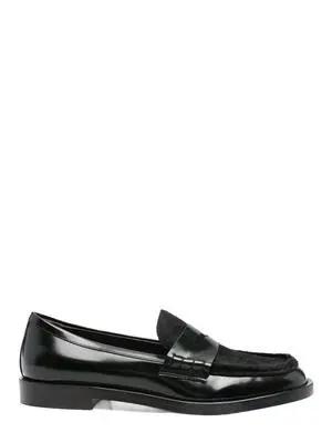 Roberto Festa Leather And Fur Loafers - Black