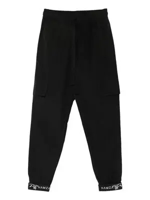 HAMZA Cargo-pockets Trousers - Black
