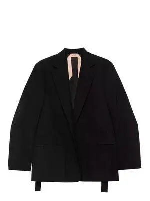 N°21 Pinstripe Blazer - Black