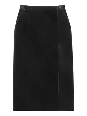Saint Laurent Velvet Skirt - Black