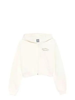 NEW BALANCE Embroidered Zip-up Hoodie - Neutrals