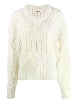 CIRCUS HOTEL Oversized Knitted Sweater - Neutrals