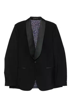 Paul Smith Shawl-lapels Wool-mohair Blend Dinner Jacket - Black